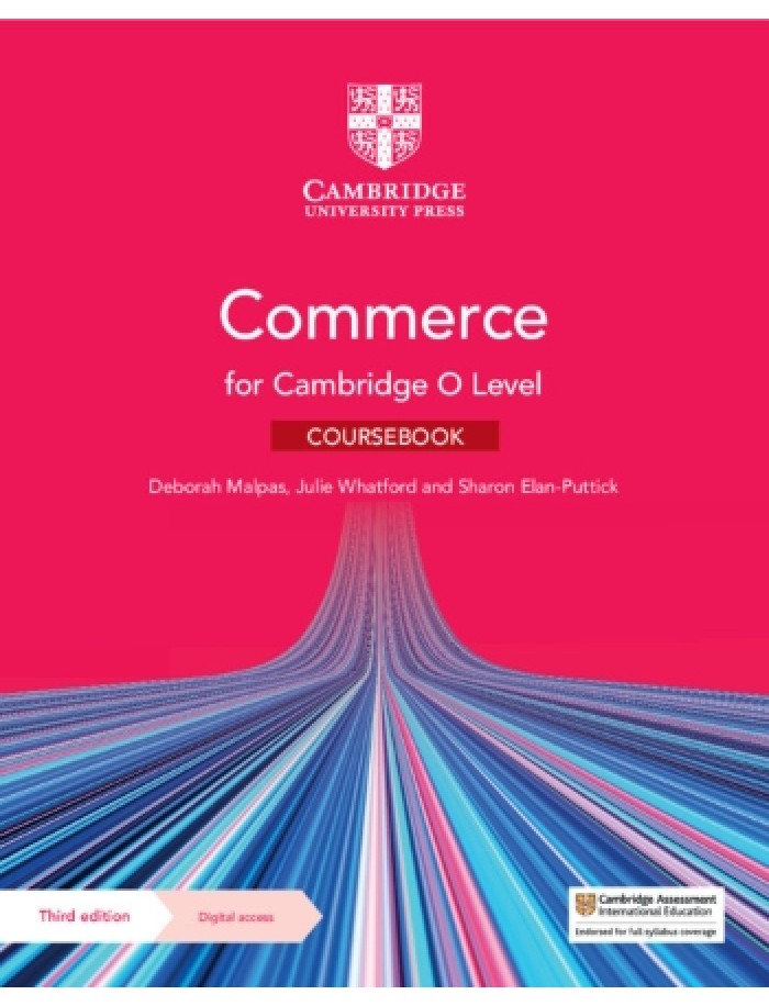 NEW CAMBRIDGE O LEVEL COMMERCE COURSEBOOK WITH DIGITAL ACCESS 3RD ED ...