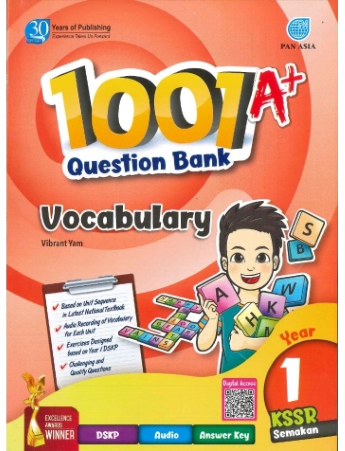 BUKU KERJA / LATIHAN 1001 A+ QUESTION BANK VOCABULARY YEAR 1