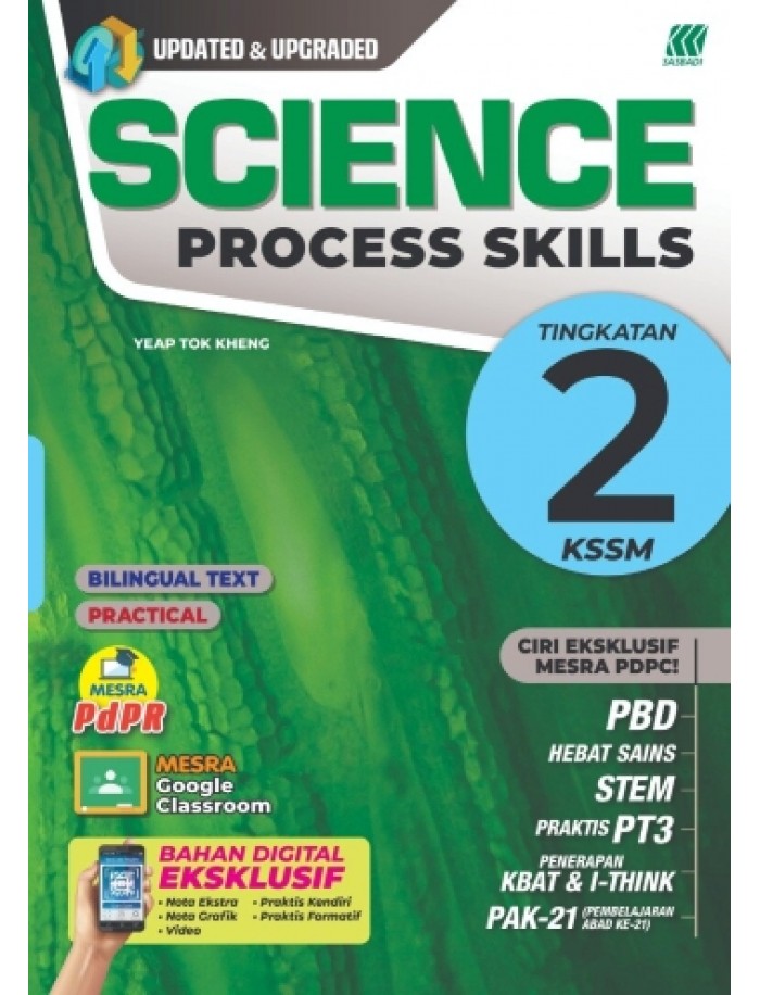 SCIENCE PROCESS SKILLS KSSM SAINS TINGKATAN 2 (ISBN: 9789837725898 ...